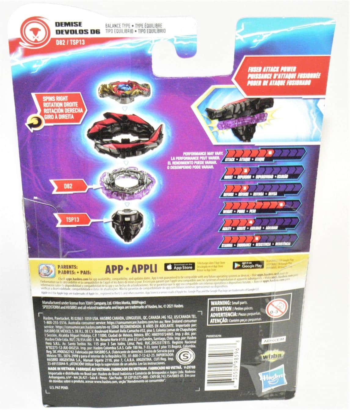 Beyblade Burst Surge Speed Storm Demise Devolos D6 - Universal Classic Toys