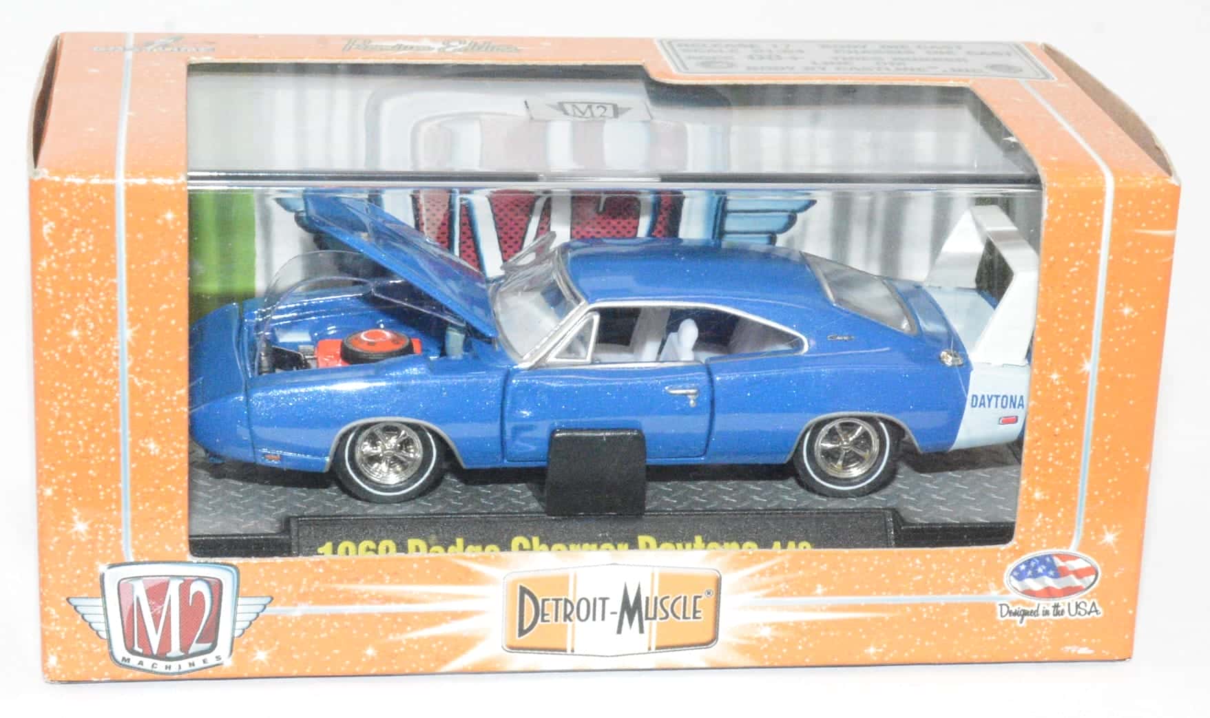 M2 Machines Detroit-Muscle 1969 Dodge Charger Daytona 440 Blue ...
